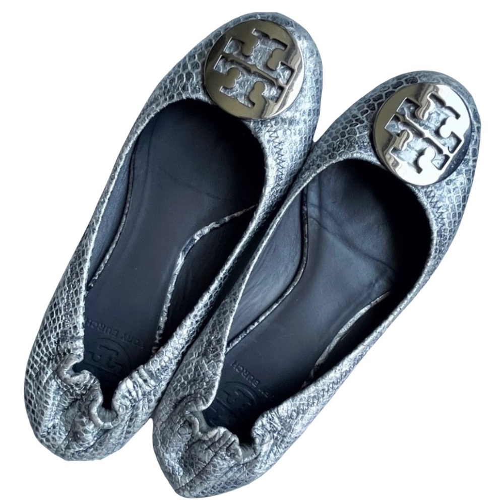 Tory Burch Silver Flats